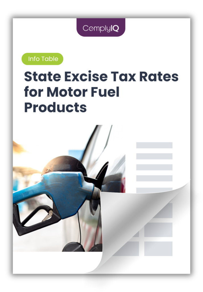 2025 State Excise Tax Rates for Motor Fuel Products